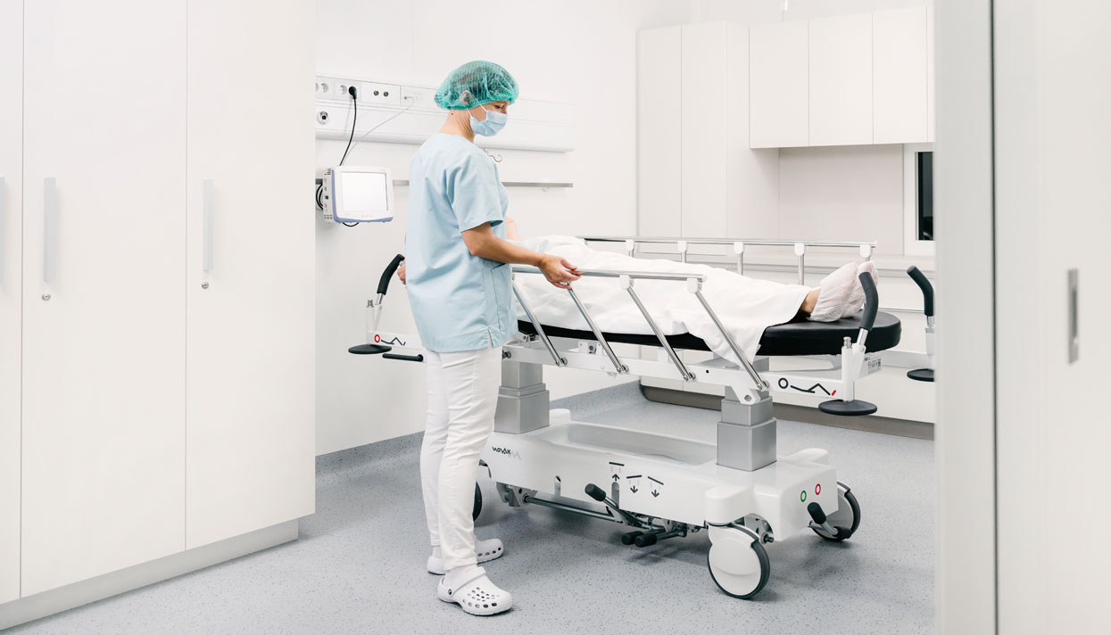 Stretcher X2 a super safe patient trolley │ Novak M